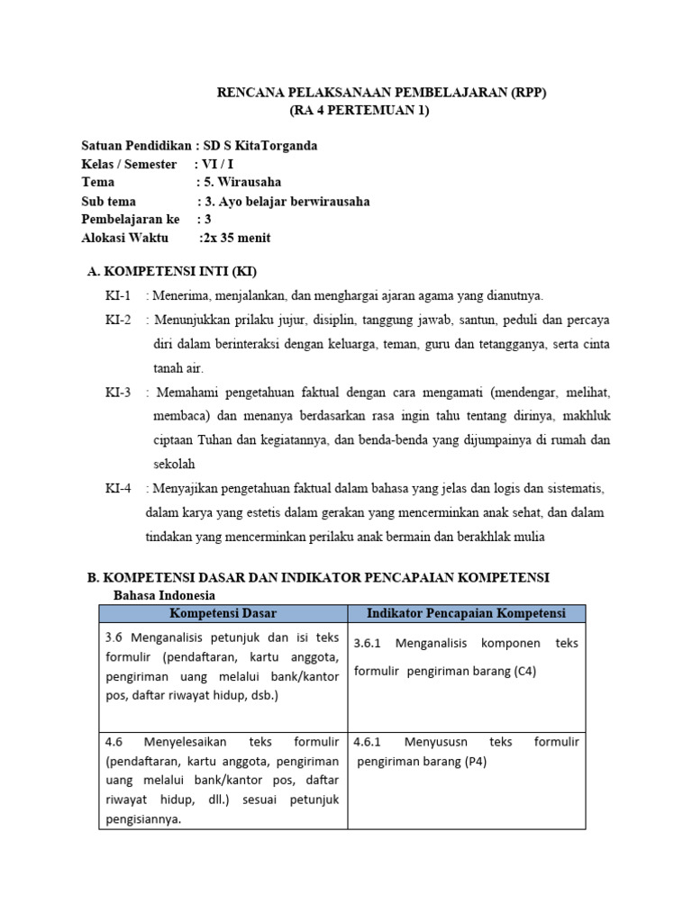 RPP Aksi 3 Pembelajaran 2 | PDF | Karier & Perkembangan | Seni
