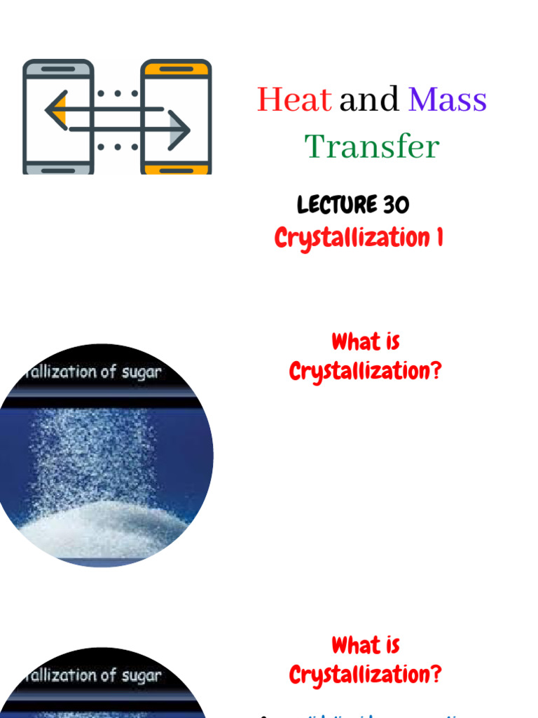 CHE133P Lecture30 Crystallizer | PDF | Crystallization | Solubility