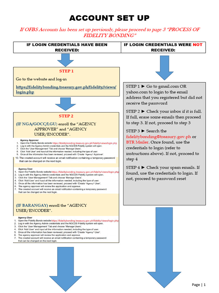 Fidelity Bonding Setup Guide | PDF | Login | Password