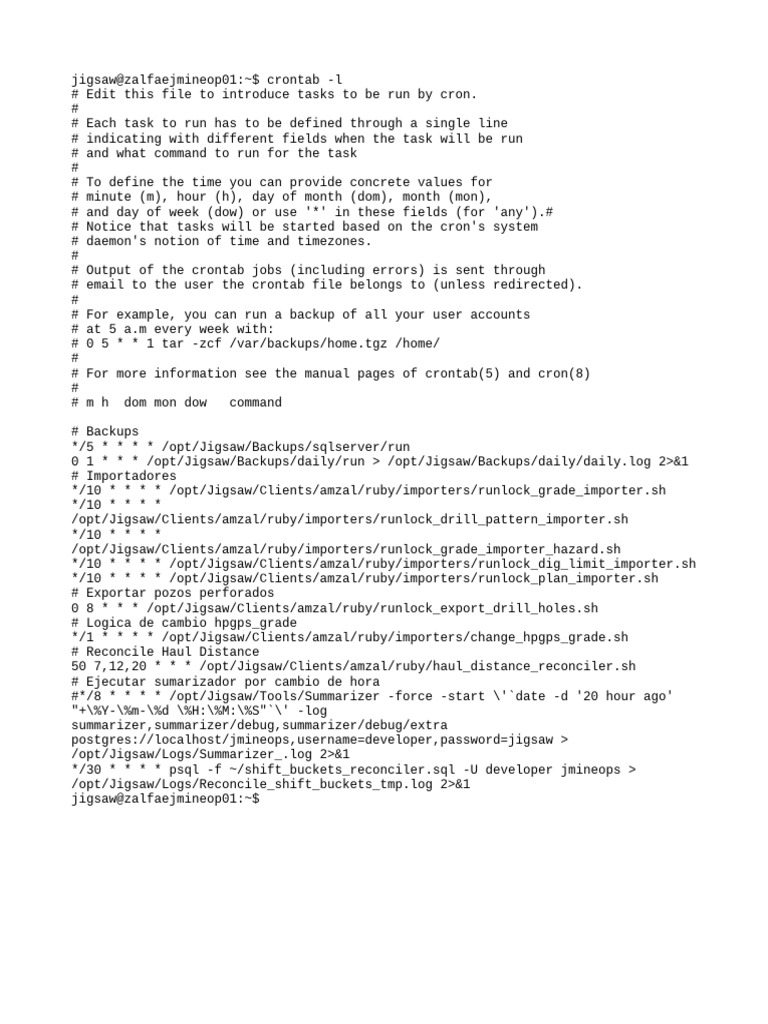 Crontab AMZAL | PDF | Teaching Methods & Materials | Computers