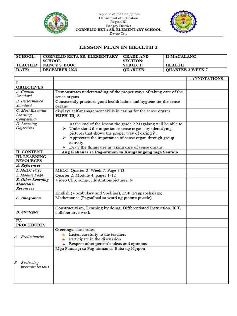 COT2 Teacher Nancy | PDF