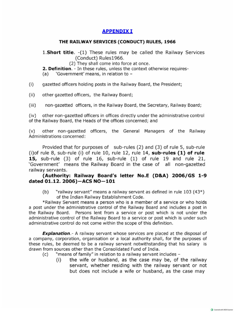 BKR Conduct Rules Appendix 1 | PDF