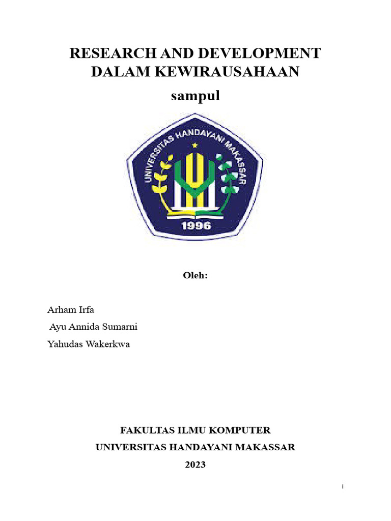 Research and Development Dalam Kewirausahaan | PDF | Seni