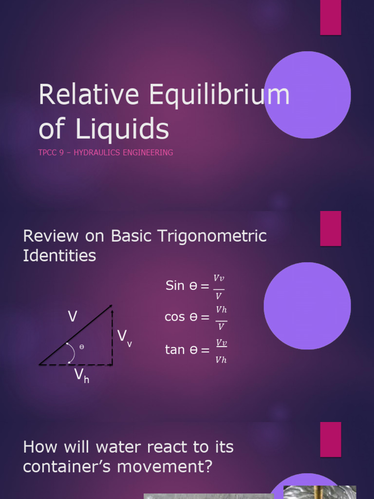 Relative Equilibrium of Liquids Correct With Probs | PDF | Motion ...