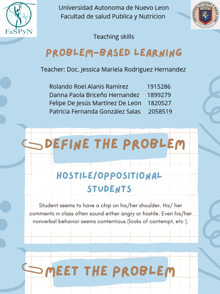 Problem Bases Learning | PDF | Behavior Modification | Cognition