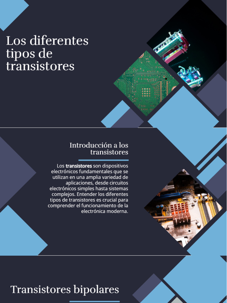 Slidesgo Los Diferentes Tipos de Transistores 20240710004457b7ra | PDF ...