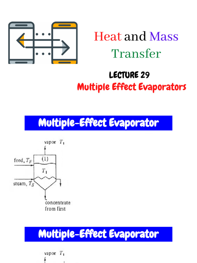 CHE134P Lecture29 Multiple Effect Evaporators No Audio | PDF | Boiling | Vapor