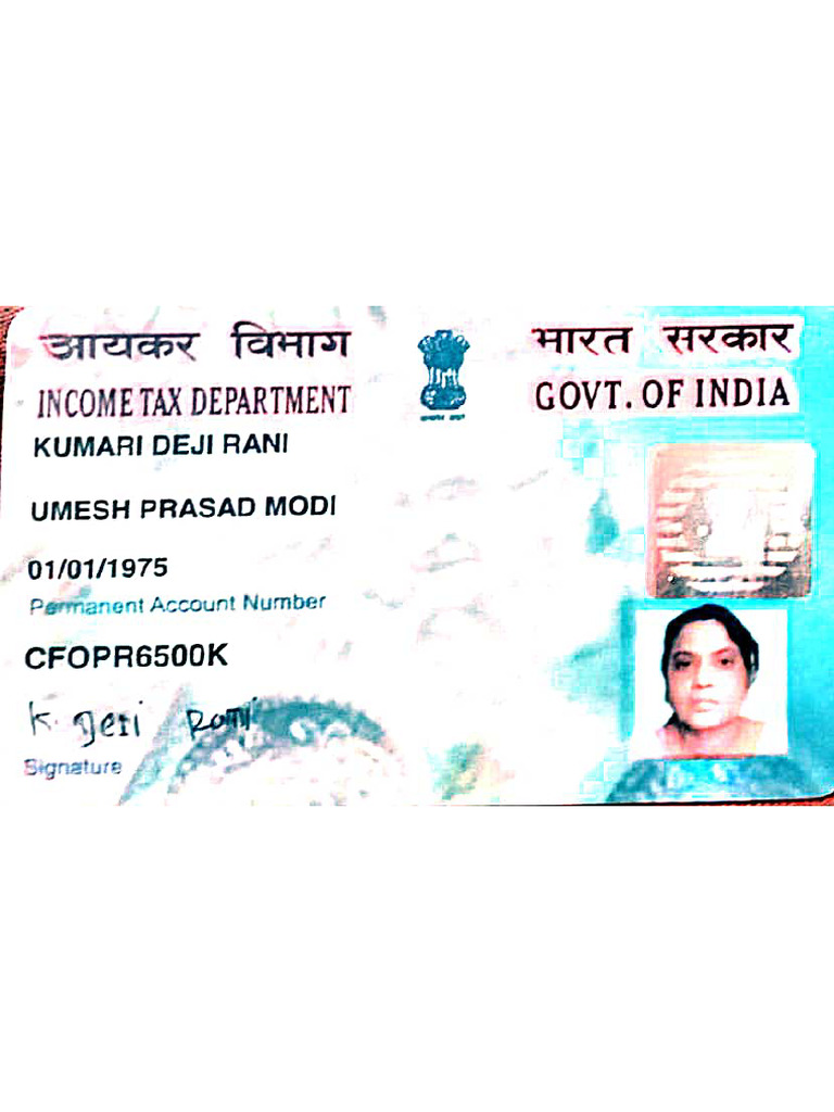 Daizy Mam Pan Card | PDF