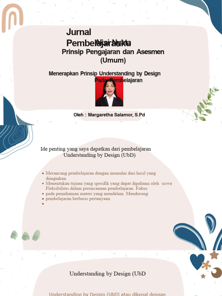 Menerapkan Prinsip Understanding by Design Pada Pembelajaran | PDF | Seni | Sains & Matematika