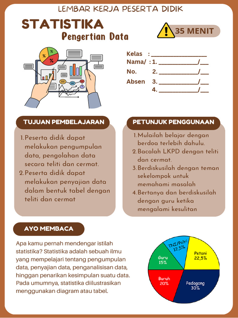 Lkpd-Statistika-Pengenalan Data | PDF