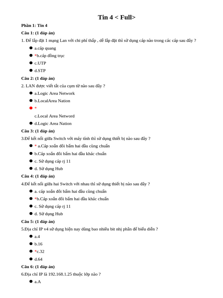 Tin 4 Full Tin4 | PDF