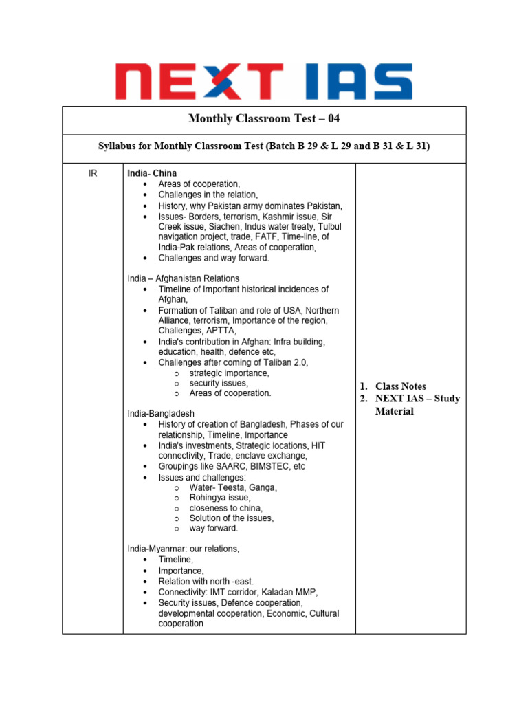 MCT 04 Batch B 29 & L 29 and B 31 & L 31 Syllabus July Month | PDF | Mahatma Gandhi | Partition ...