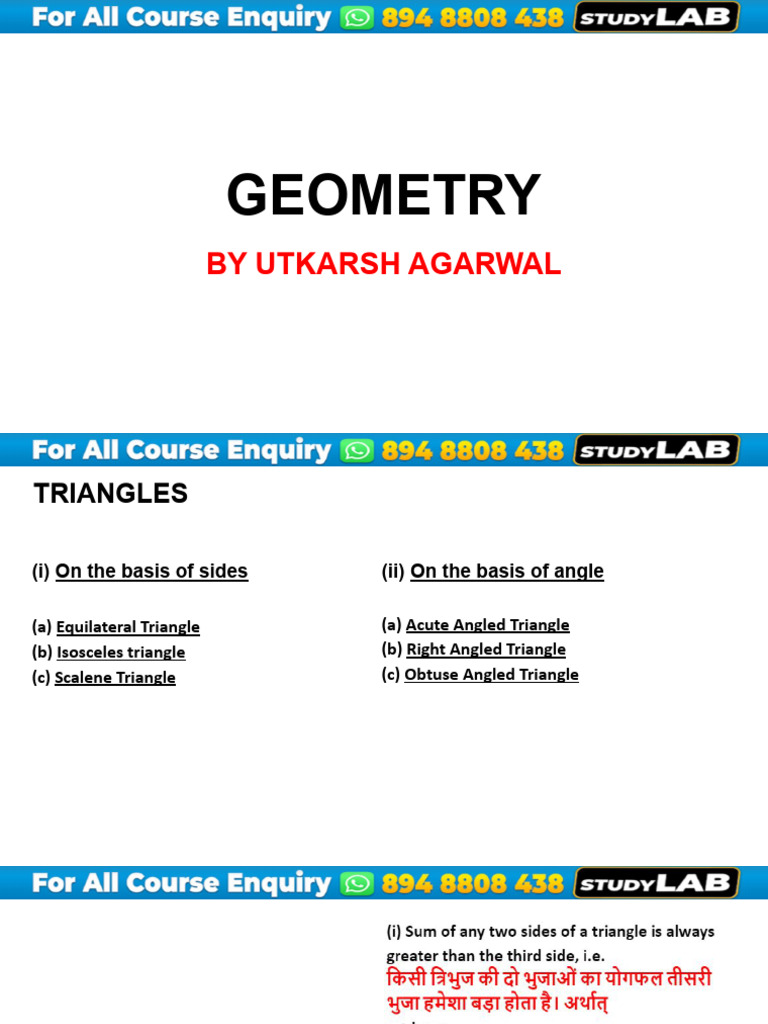 Complete Geometry YouTube | PDF