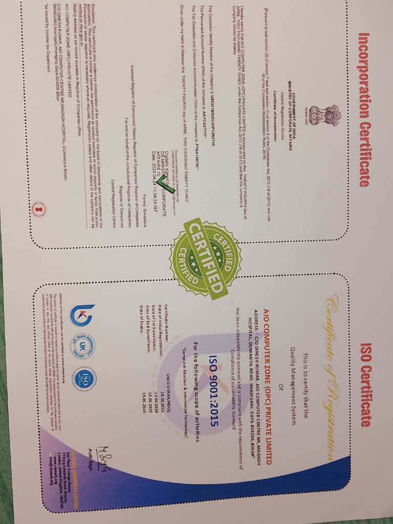 Diploma in Computer Engineering Certificate | PDF