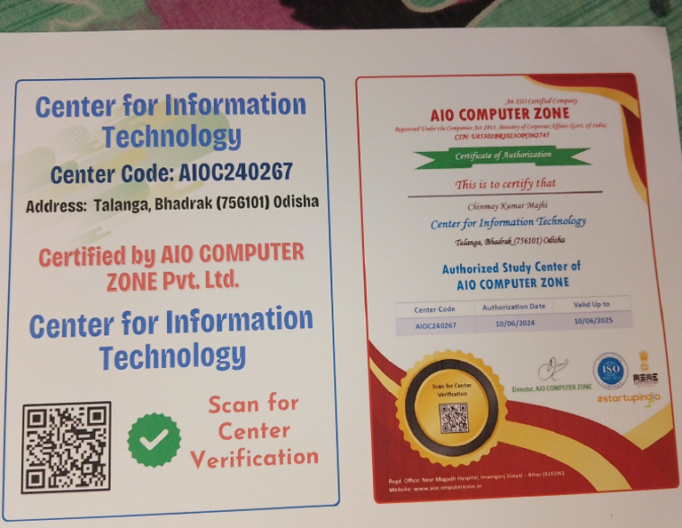 Scanner Certificate | PDF