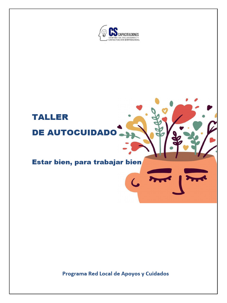 Propuesta Taller de Autocuidado | PDF | Sicología