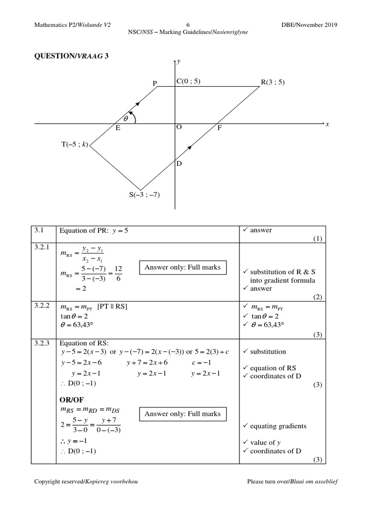 GR 12 ANALYTICAL GEO Memo Afr - Eng | PDF | Euclid | Classical Geometry