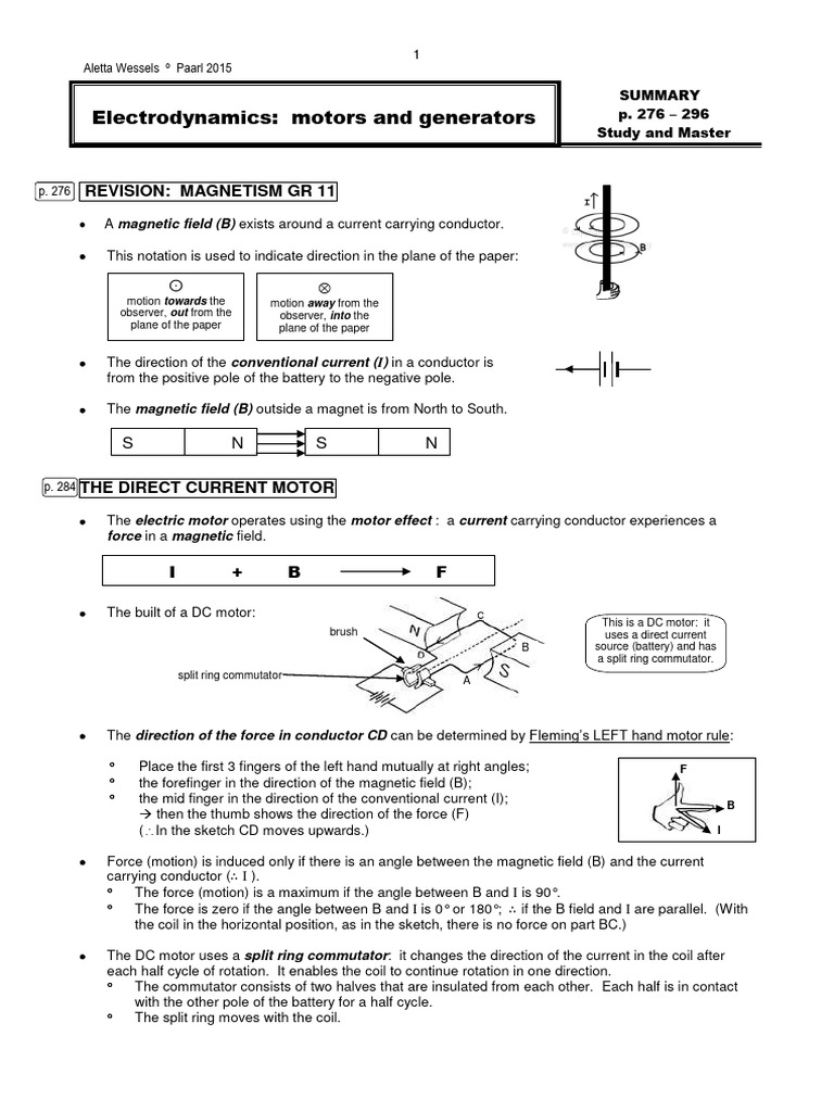 Machines - Motors and Generators | PDF | Electromagnetic Induction ...