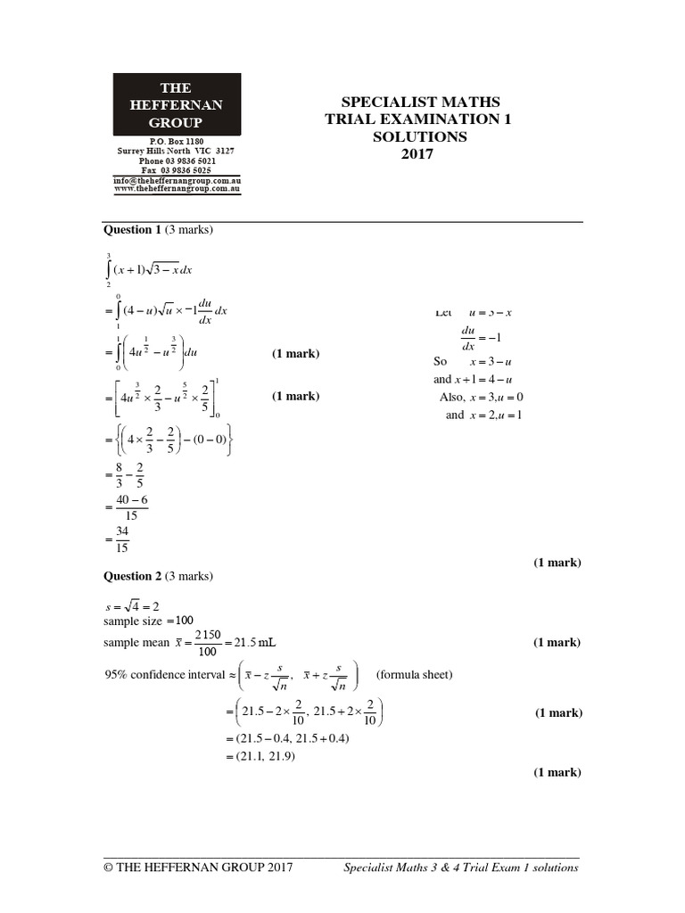 2022 SM Exam Booklet 2 Solutions PDF Triangle Mathematical Analysis