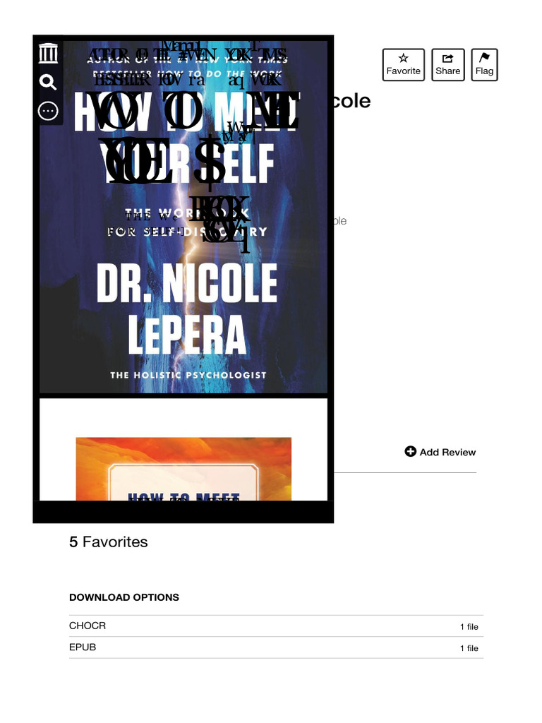 How to Meet Your Self Dr Nicole - Free Download, Borrow, And Streaming - Internet Archive | PDF ...