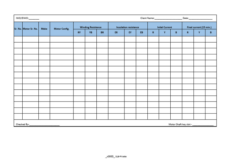 Motor Test Report | PDF