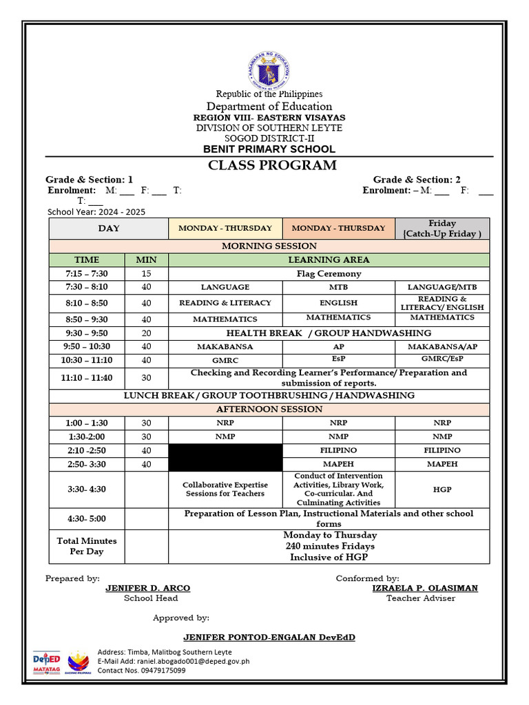 Final Class Program Timba Es | PDF | Pedagogy | Teaching