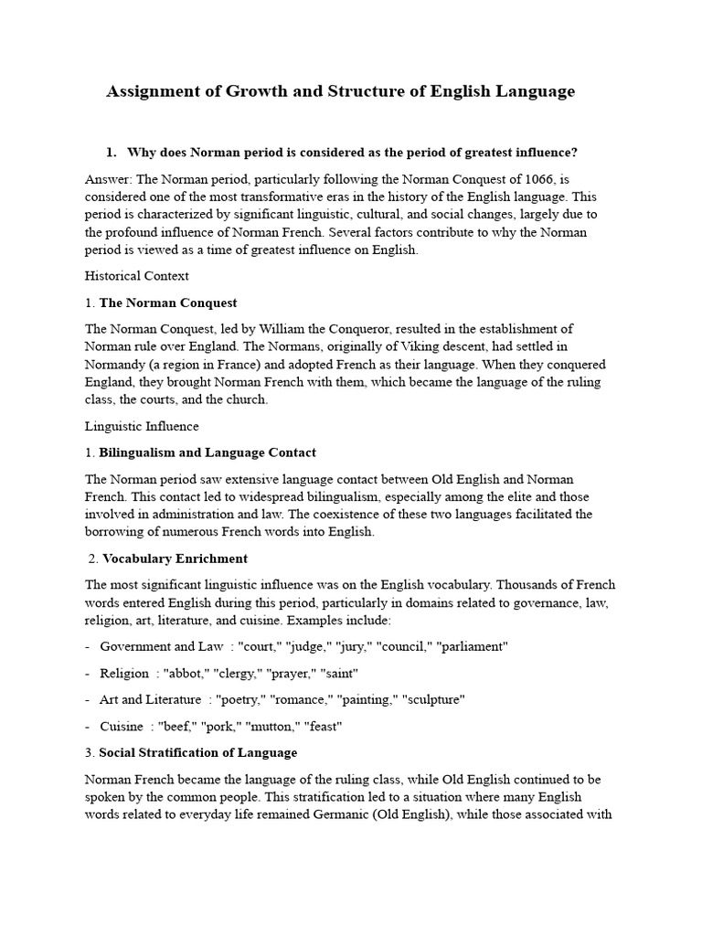 Assignment of Growth and Structure of English Language by Akhil Thakur ...