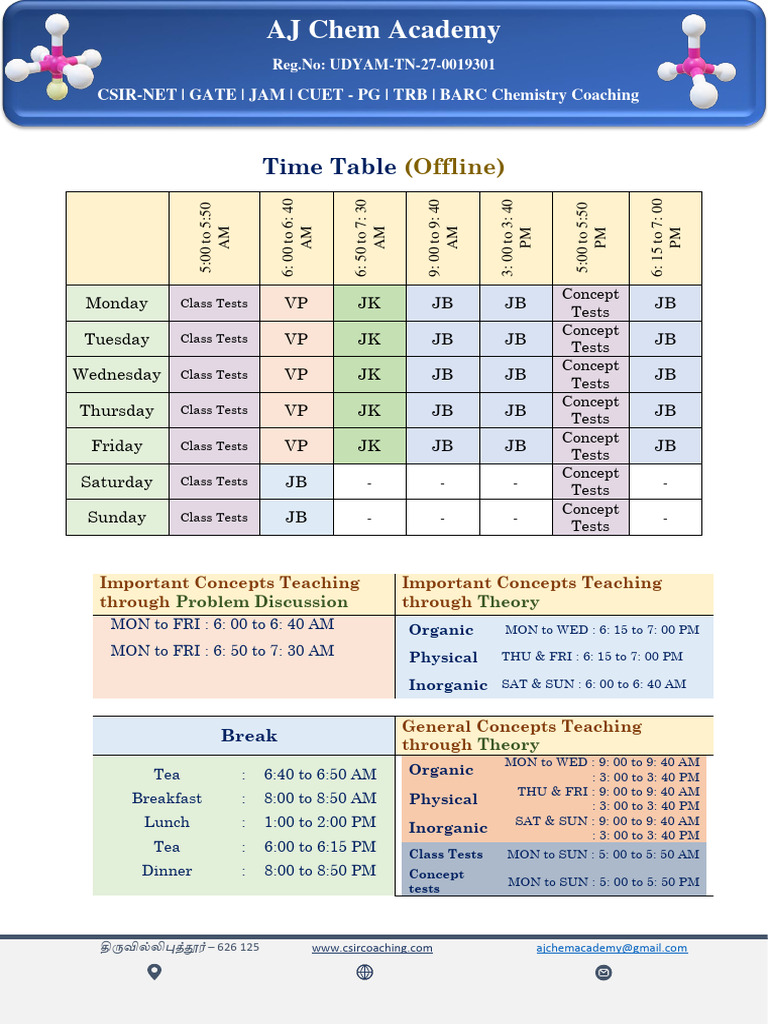 Class Time Pdf Meal