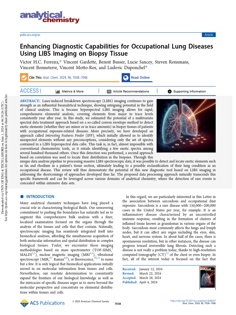 Ferreira Et Al 2024 Enhancing Diagnostic Capabilities For Occupational ...