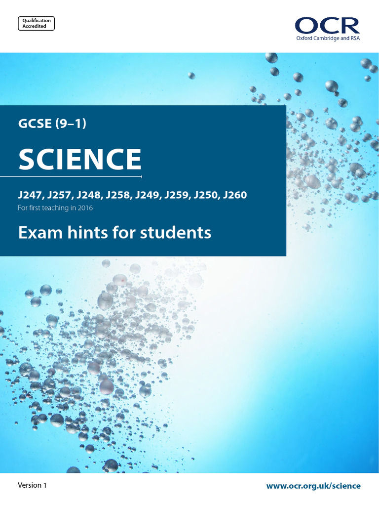 Exam Hints For Students A4 | PDF | Proton | Accuracy And Precision