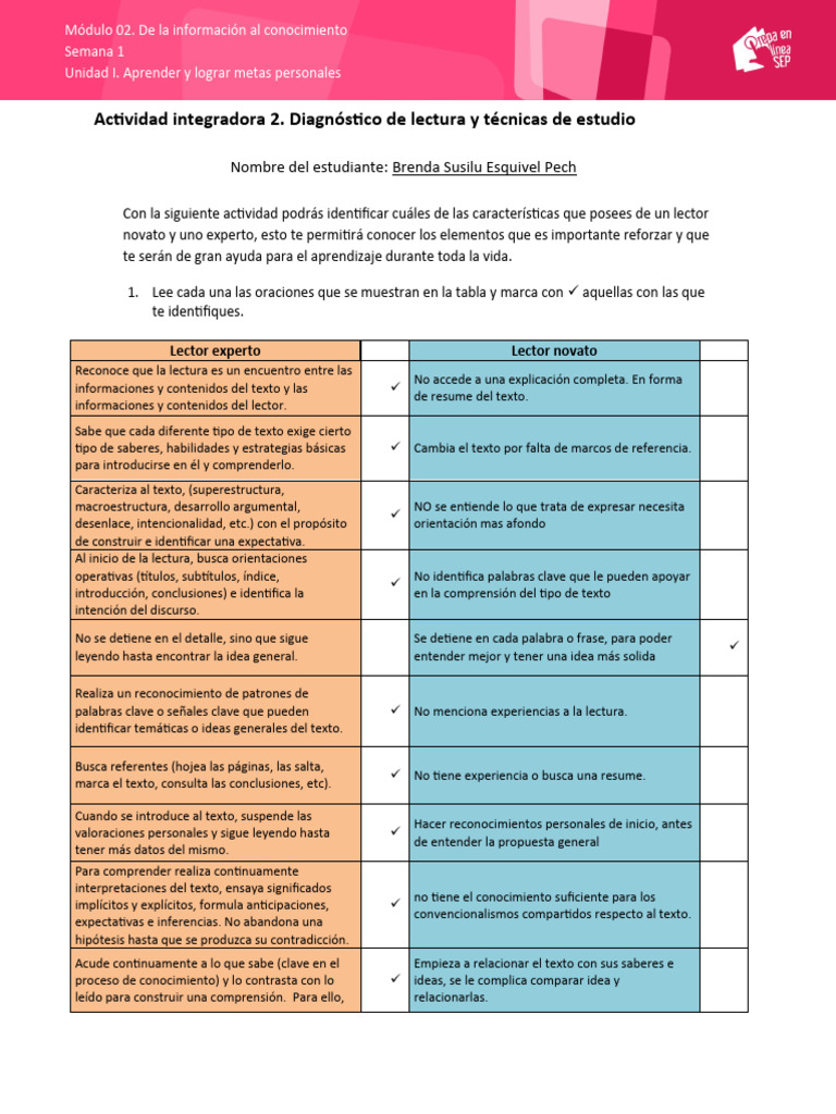 Brenda Tarea2 | PDF | Conocimiento | Aprendizaje