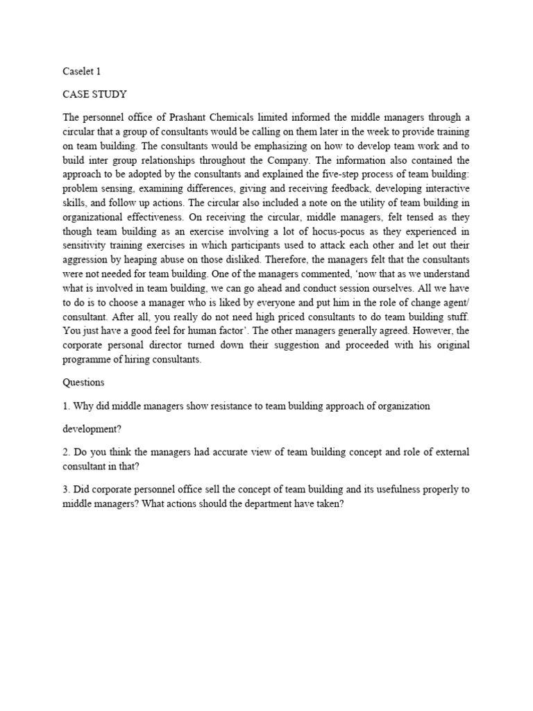 Case Lets | PDF | General Motors | Social Psychology