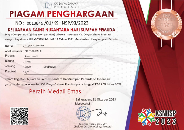 Piag - PPKN - KSNHSP 2023 | PDF
