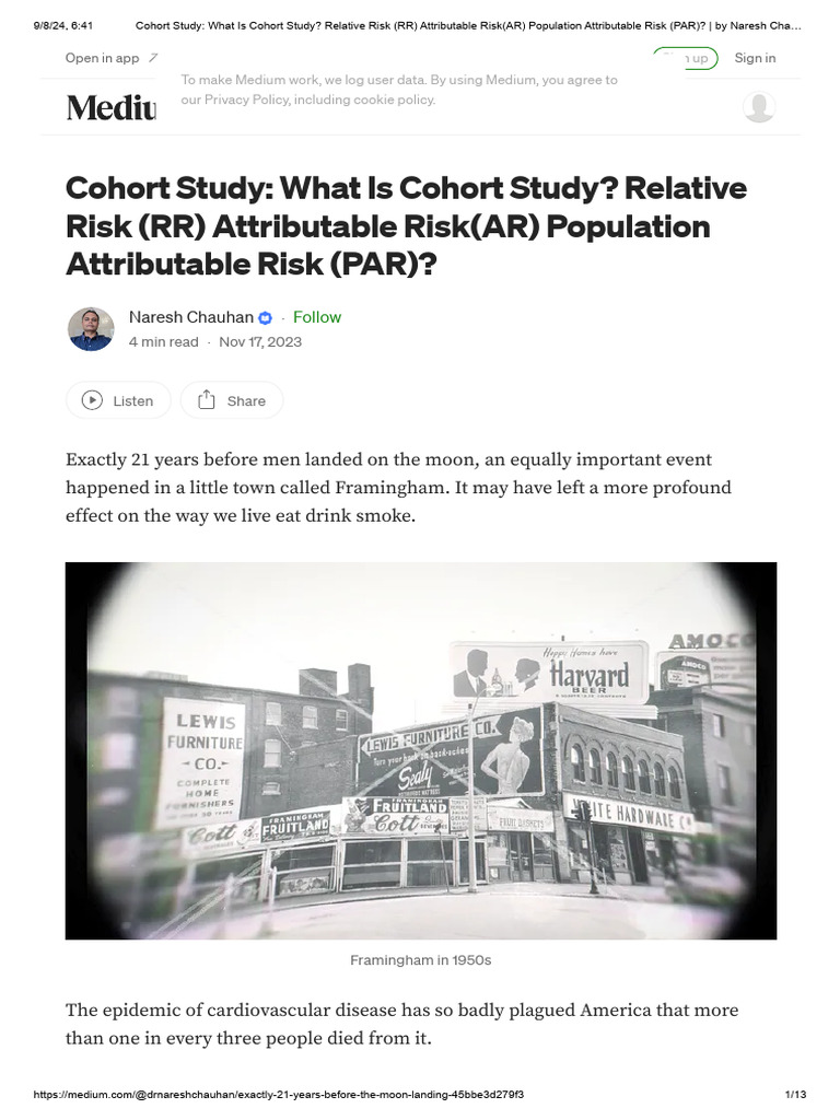 Cohort Study - What Is Cohort Study - Relative Risk (RR) Attributable ...