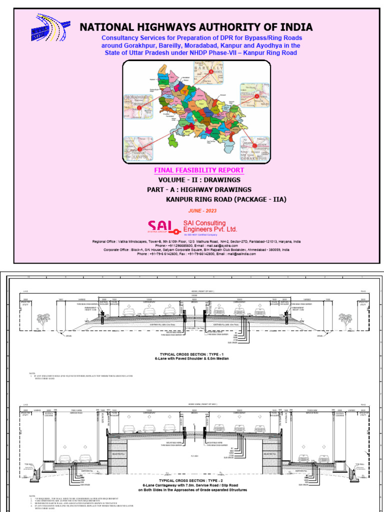 Volume II Drawings-Part A Highway - Package-IIA | PDF | Road Infrastructure | Transport ...