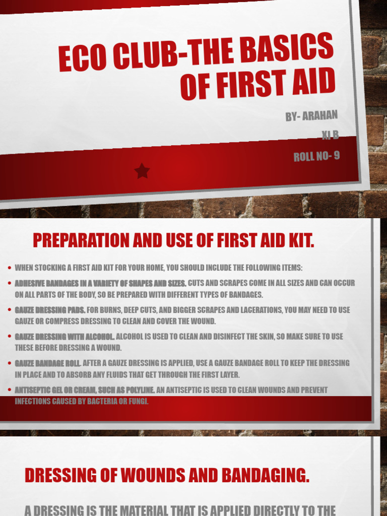 The Basics of First Aid | PDF | Wound | Causes Of Death