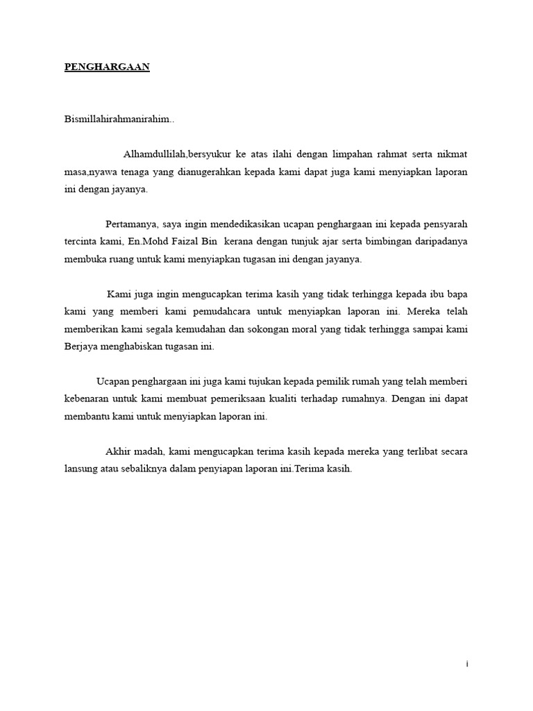 Laporan Defect Bangunan Baru | PDF