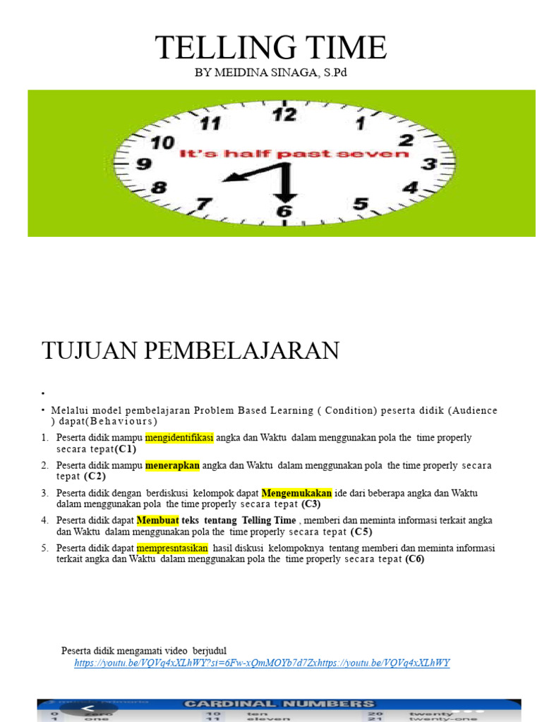 Ppt. Telling Time | PDF