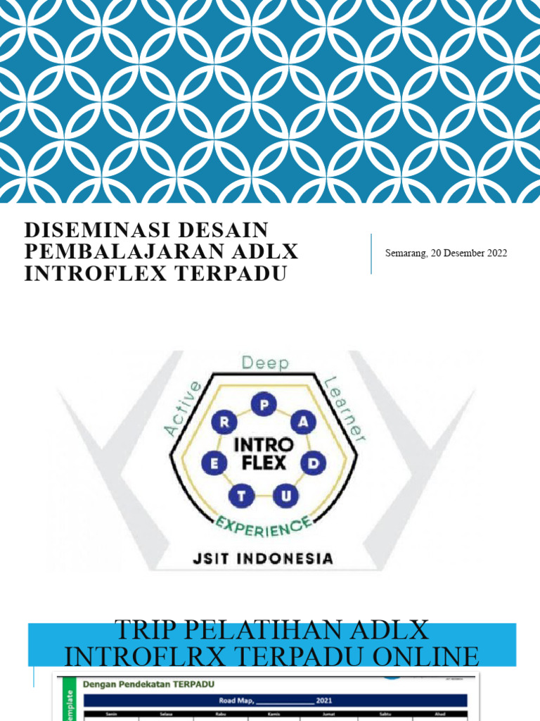 Diseminasi Desain Pembalajaran Adlx Introflex Terpadu | PDF | Karier & Perkembangan