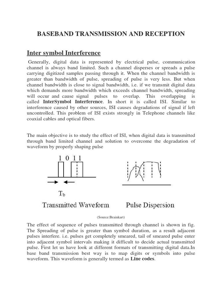 Base Band ISI EYE Pattern | PDF | Electrical Engineering ...