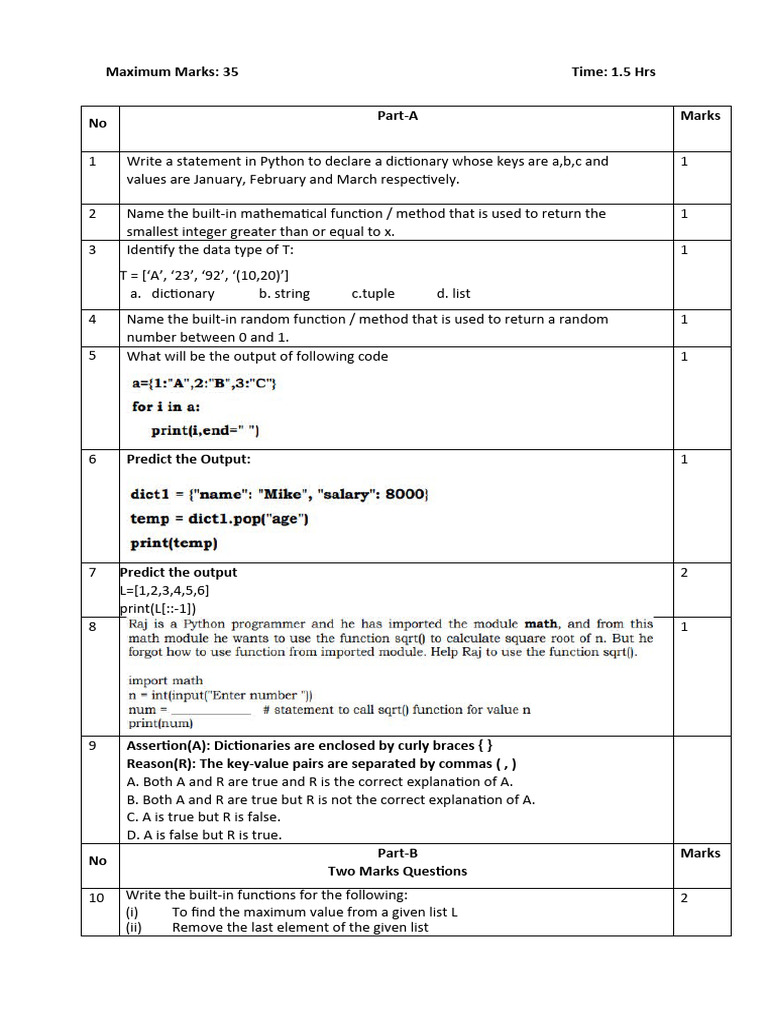 Class XI PT II | PDF | Function (Mathematics) | String (Computer Science)