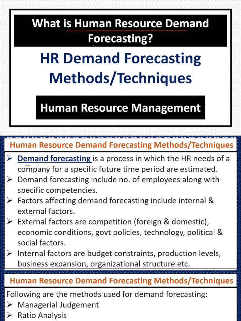 HR Demand Forcasting Methods | PDF