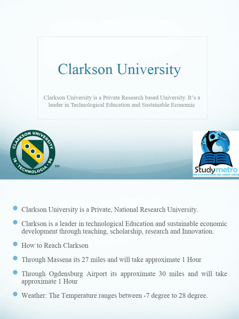 Clarkson University Updated | PDF | Engineering | Advanced Placement