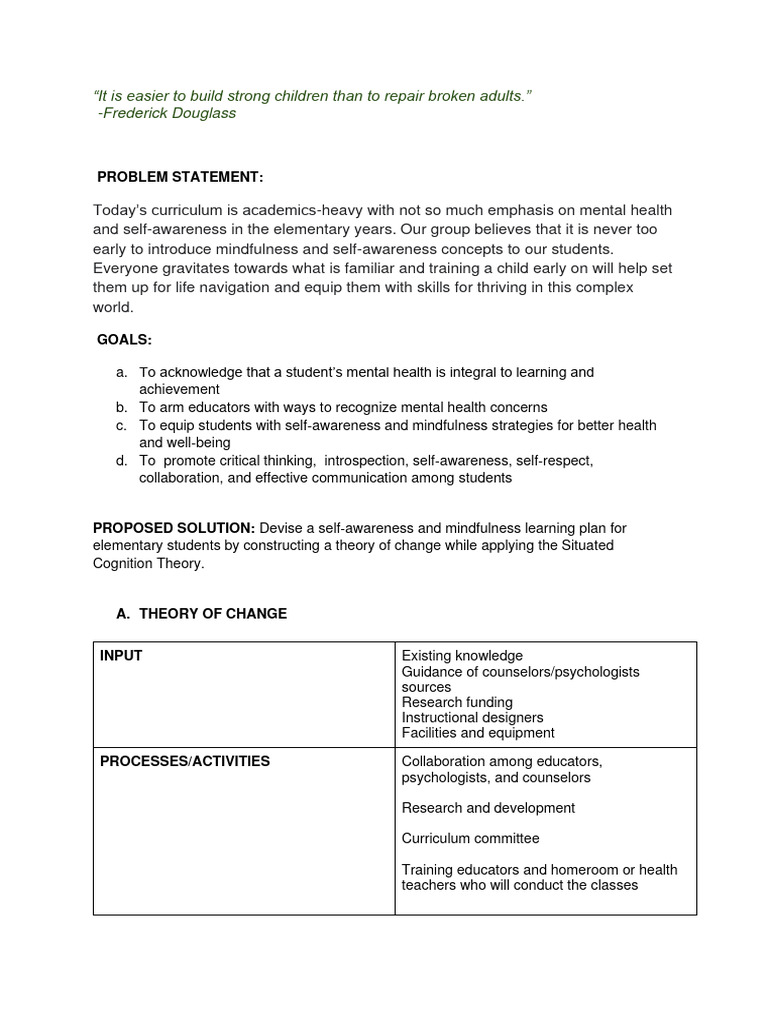 Juhurinasrianid - 99106 - 11730103 - Theory of Change Project | PDF ...