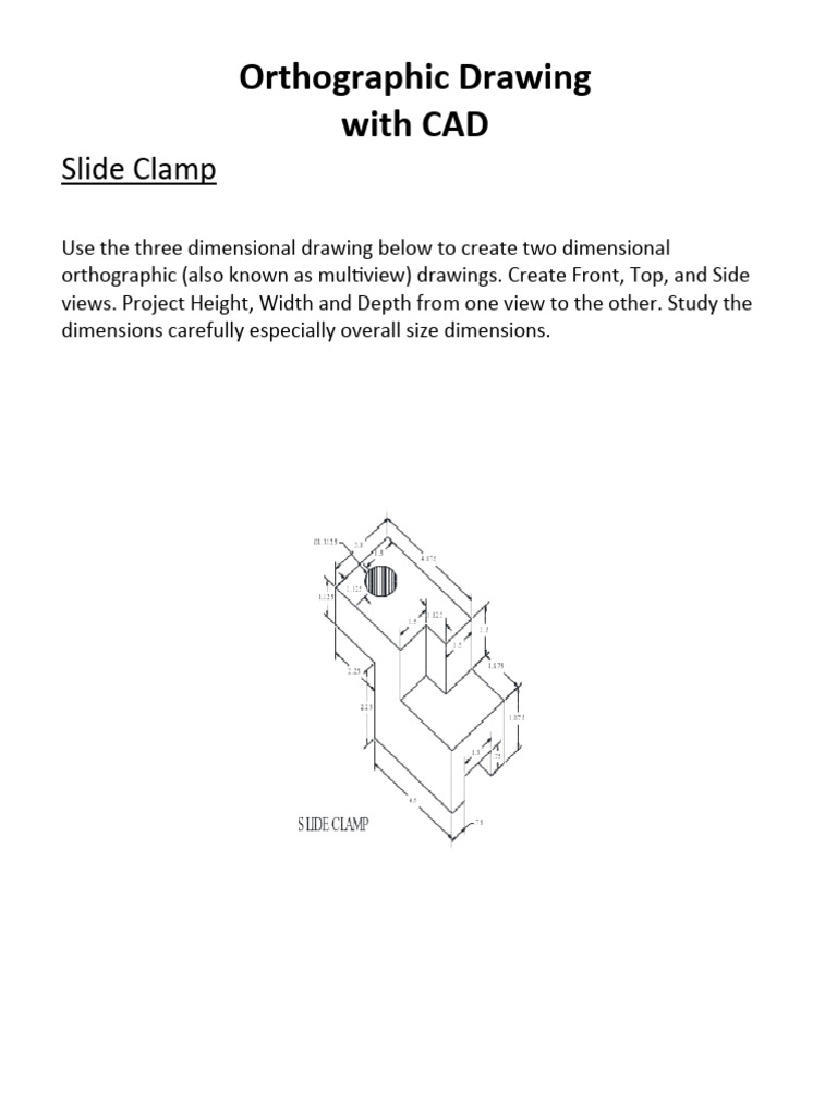 Orthographic Drawingwith CADSlide Clamp | PDF
