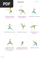 84 Yoga Asanas for Beginners | PDF | Physical Exercise | Yoga