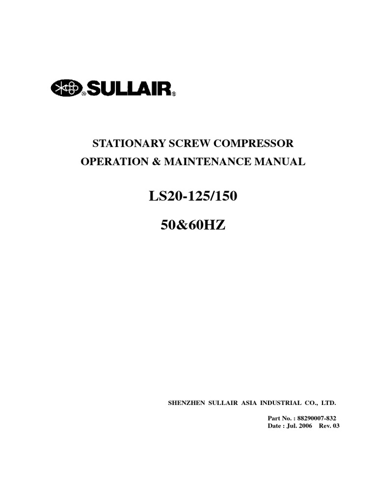 Ls20 125and150 Oandm Manual 88290007 832（03） Pdf Valve Safety