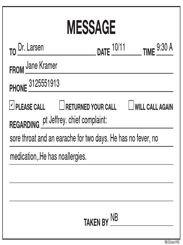 Chapter 4 Project Taking Messages | PDF