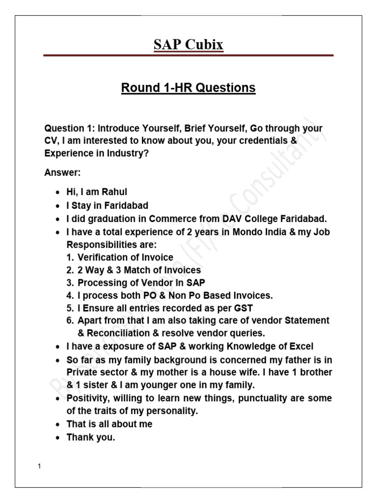 Interview Questions of AP | PDF | Debits And Credits | Accounts Payable