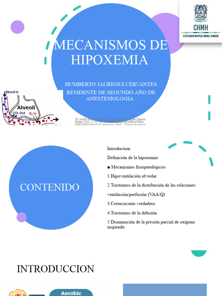 Mecanismos de Hipoxemia | PDF | Sistema respiratorio | Pulmón